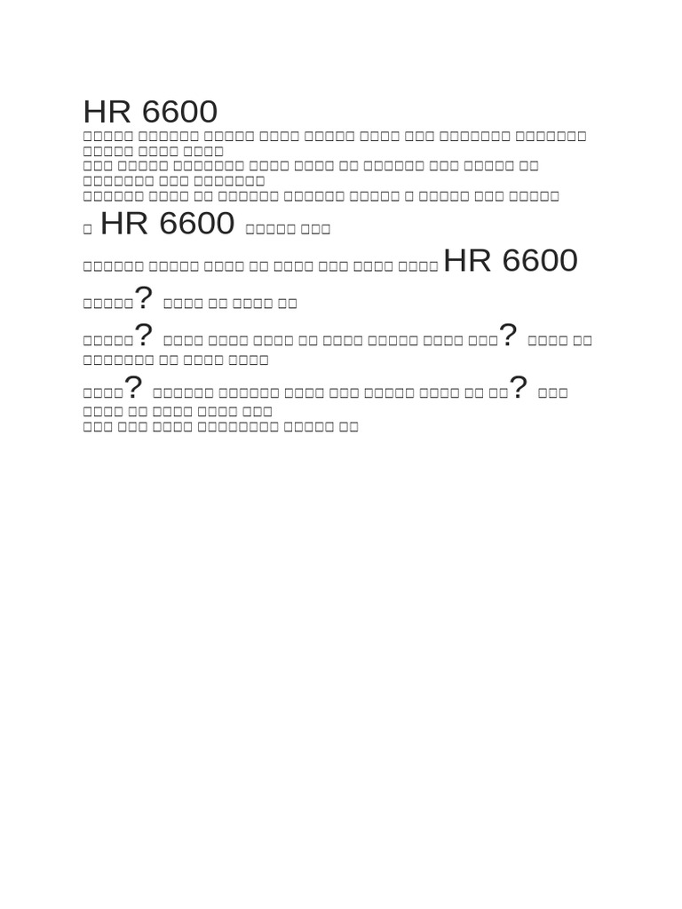 HR 6600 | PDF