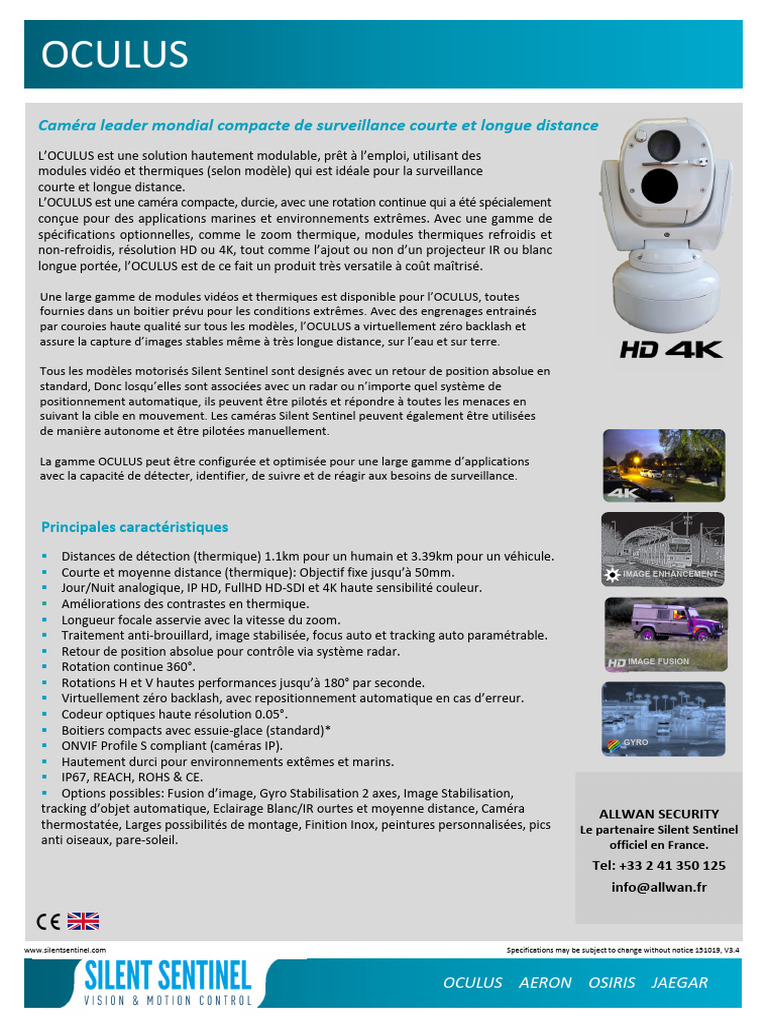 Oculus Datasheet v3.4 2 FR | PDF