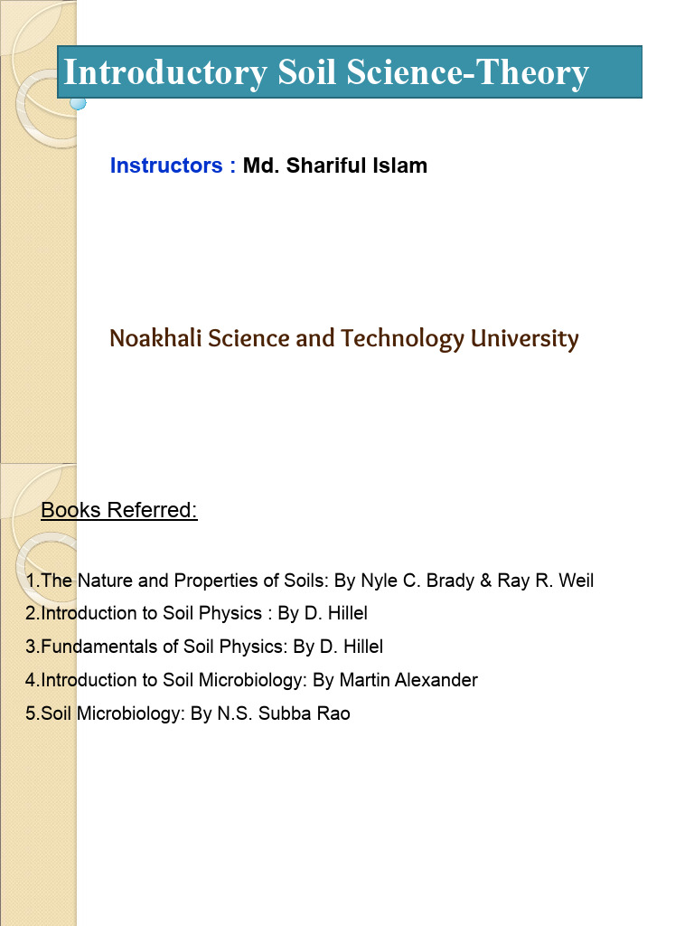 AG 1203 Soil Introduction.ppt | PDF