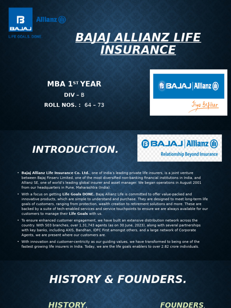 Bajaj Allianz Life Insurance | PDF