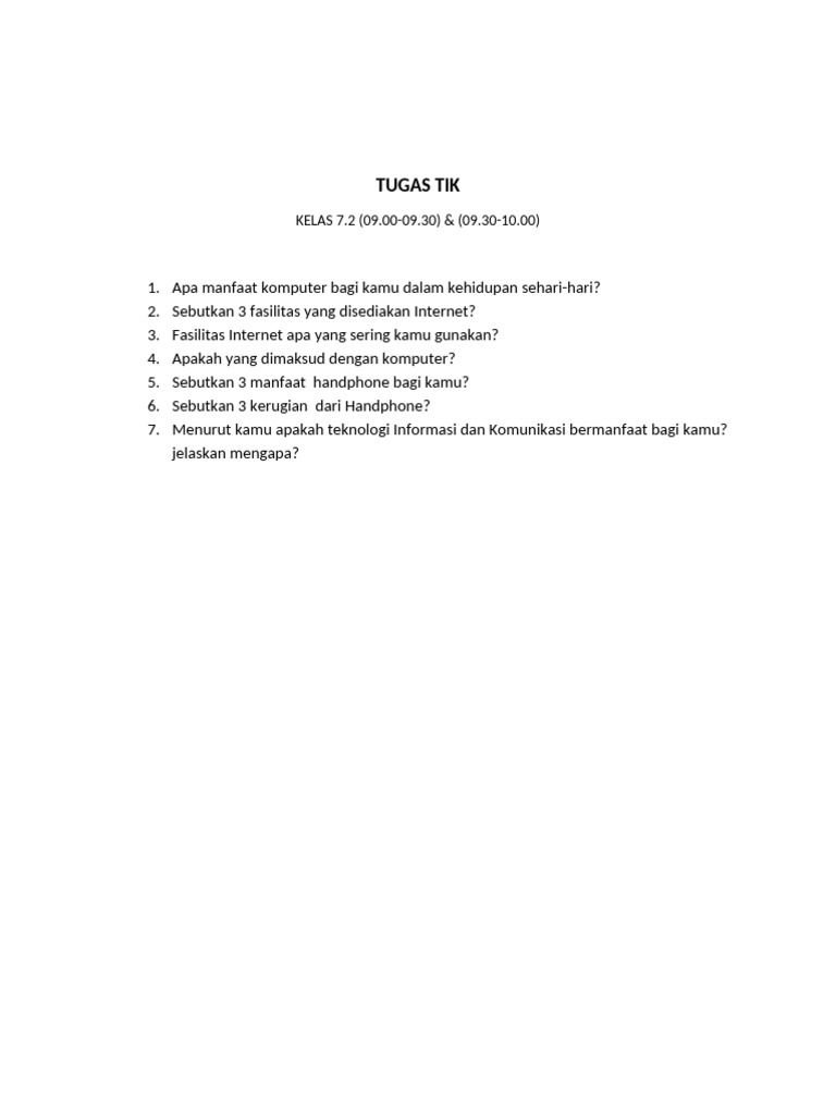 Tugas Tik | PDF
