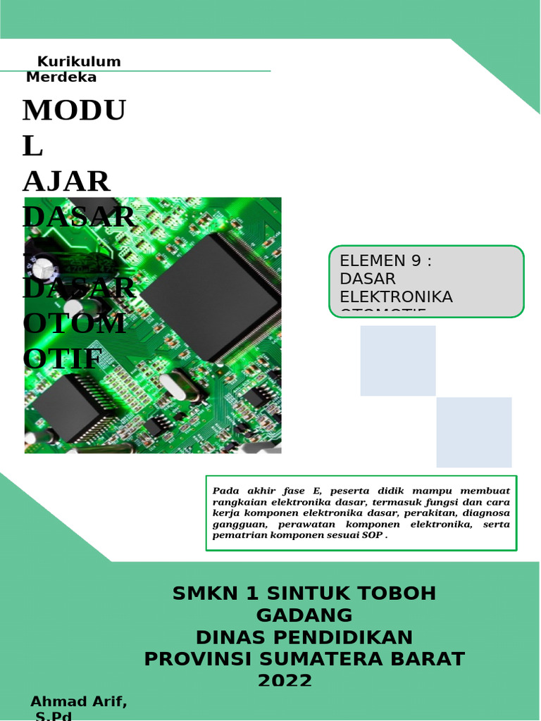 Modul Ajar Ddo Elemen 9 | PDF