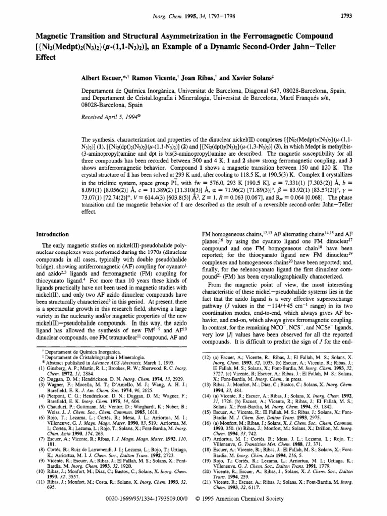3.inorg. Chem. 1995, 34, 1793 | PDF