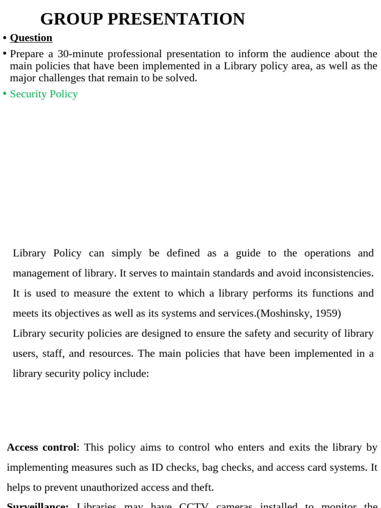 Group Policy Presentation | PDF