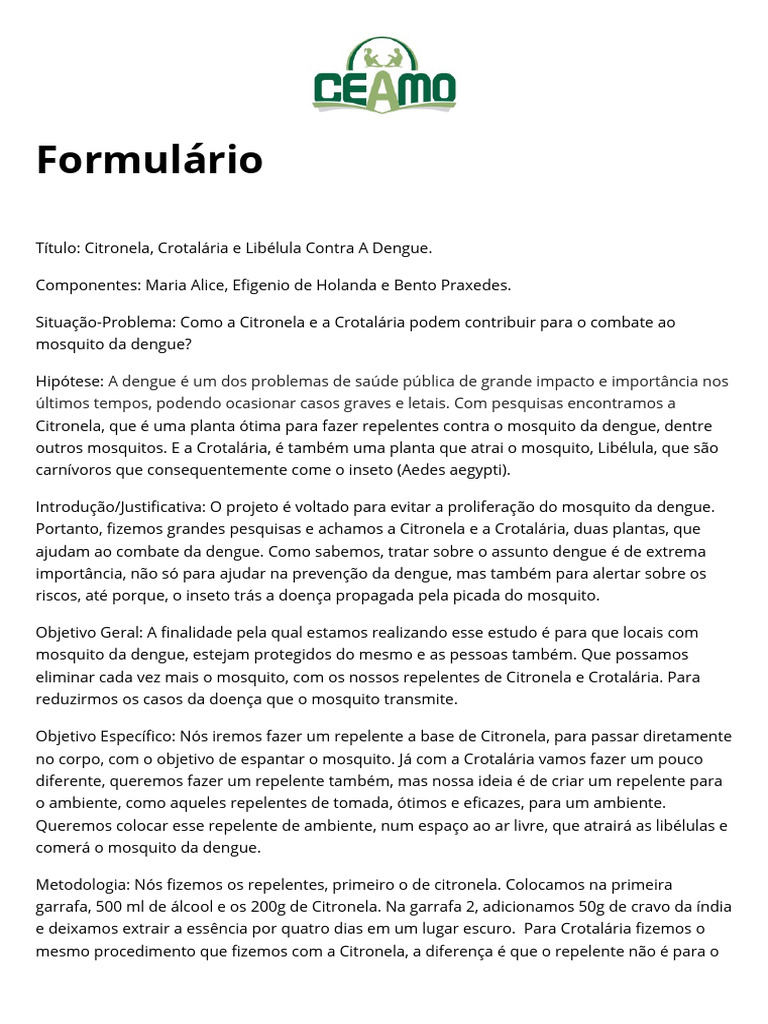 Formulário | PDF