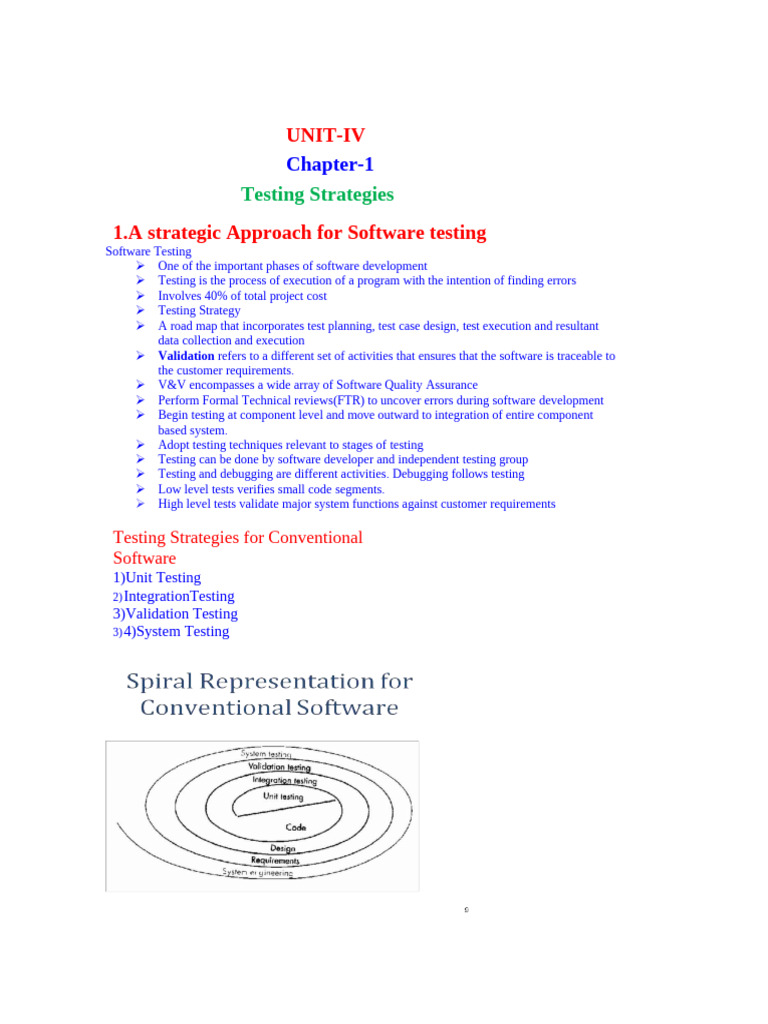 Software Engineering_Unit IV | PDF