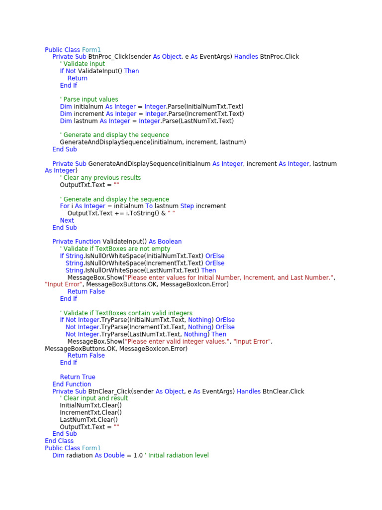Loop and Radiation Level Warning Codes | PDF | Boolean Data Type ...
