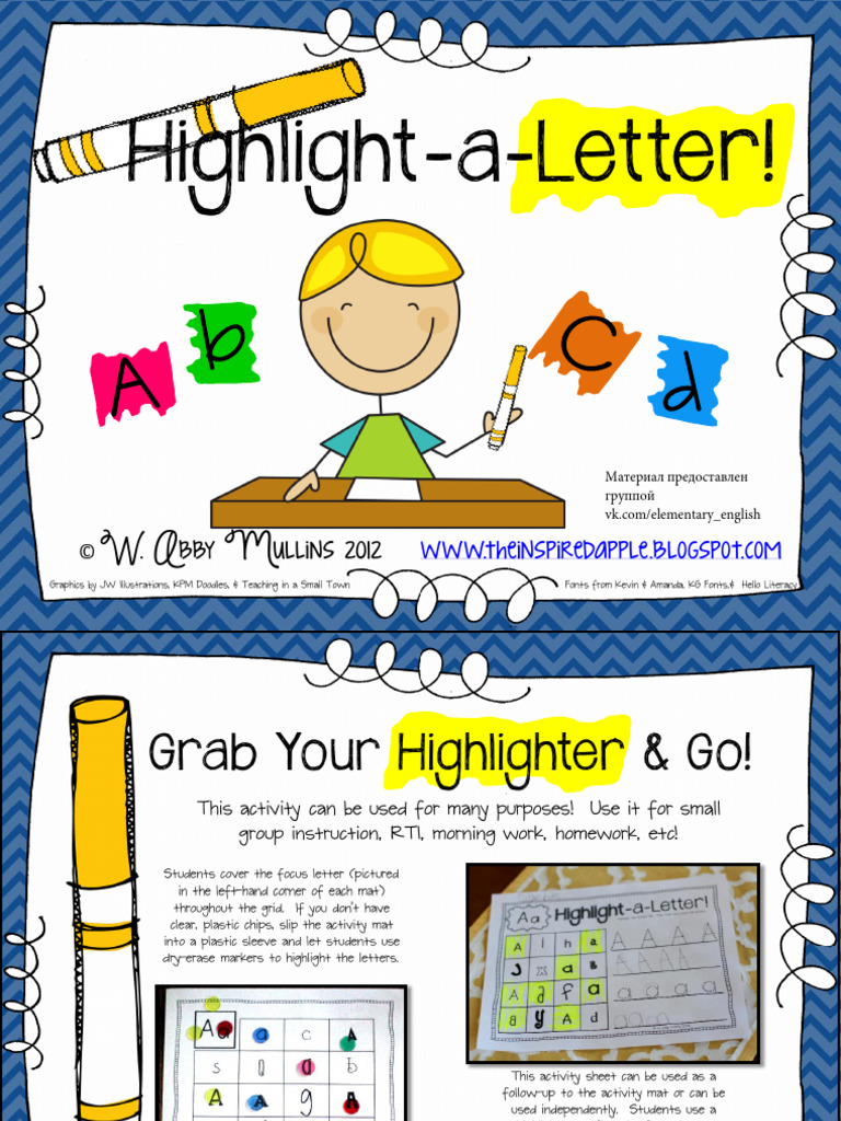 Highlight A Letter | PDF
