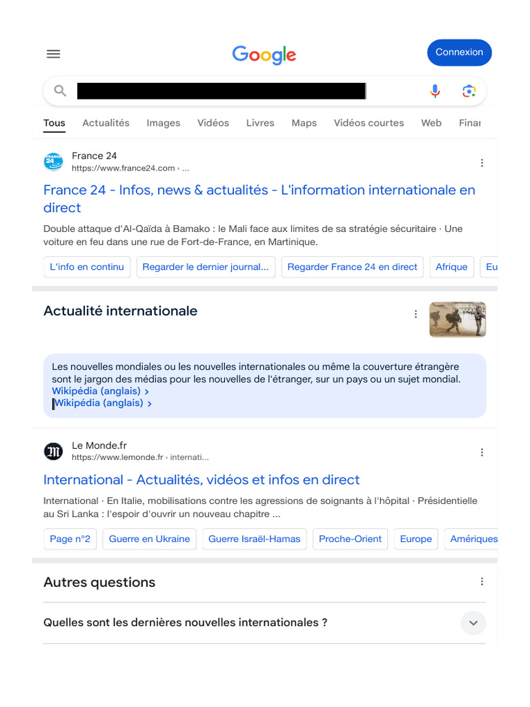 Actualités Internationales - Recherche Google | PDF
