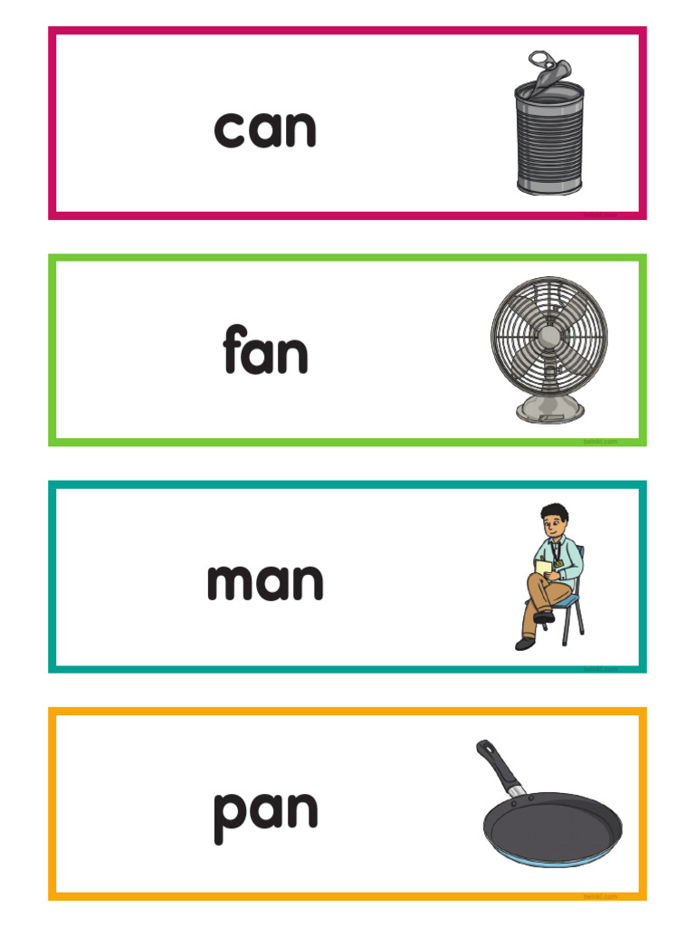 An Family Word Cards | PDF
