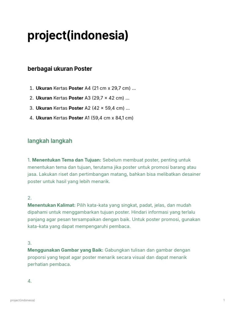 project(indonesia) | PDF
