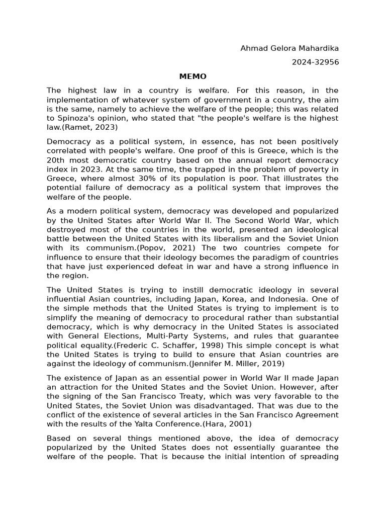 Memo 2 eng | PDF