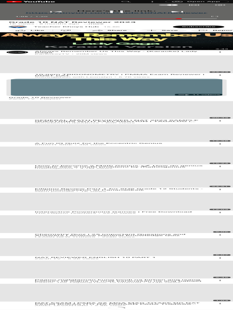 Grade 10 NAT Reviewer 2023 | PDF