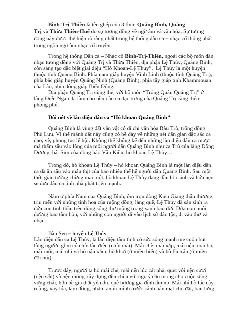 Bình Trị Thiên | PDF