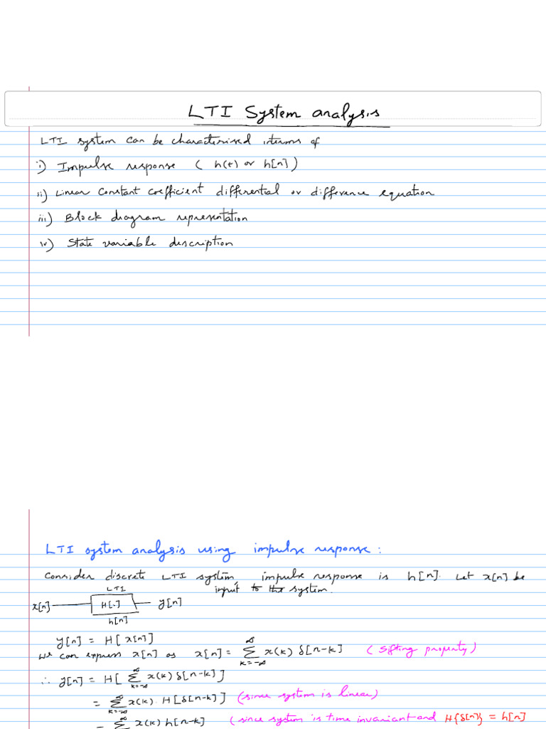 Systems Part-2 Convolution Sum | PDF