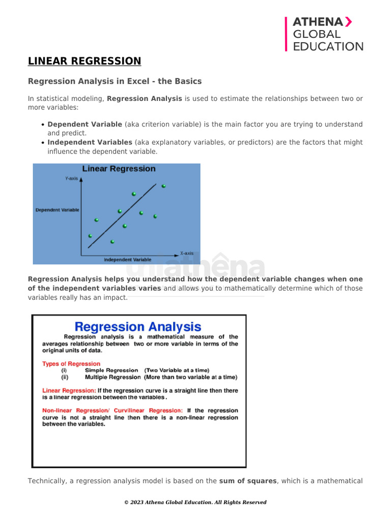 Linear Regression | PDF