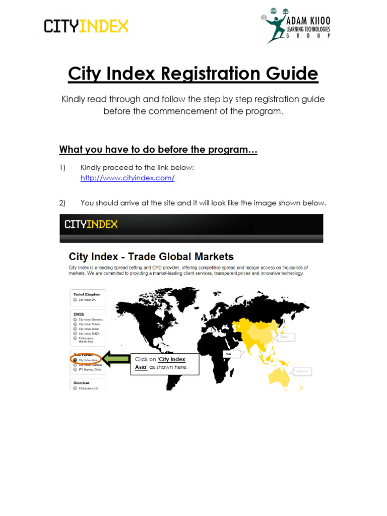 3 City Index - Step by Step Guide | PDF