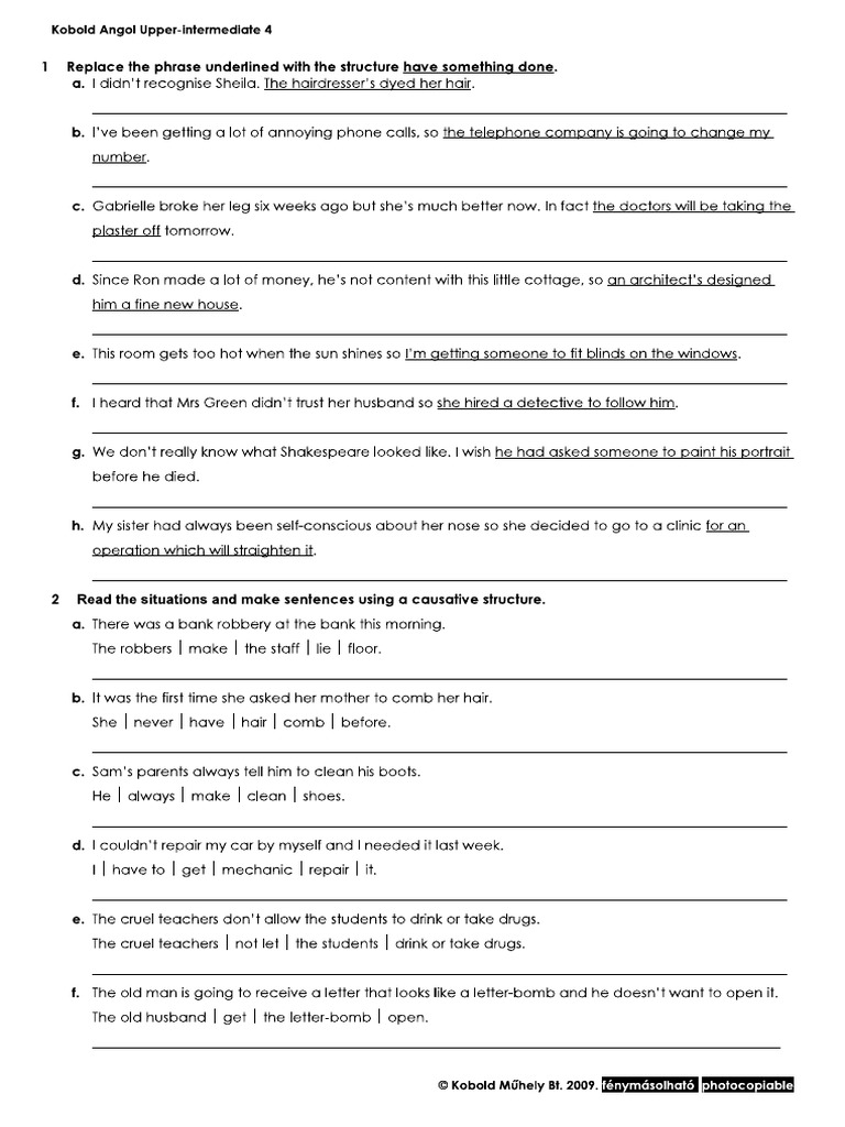 ANJ - Have Something Done Practice | PDF