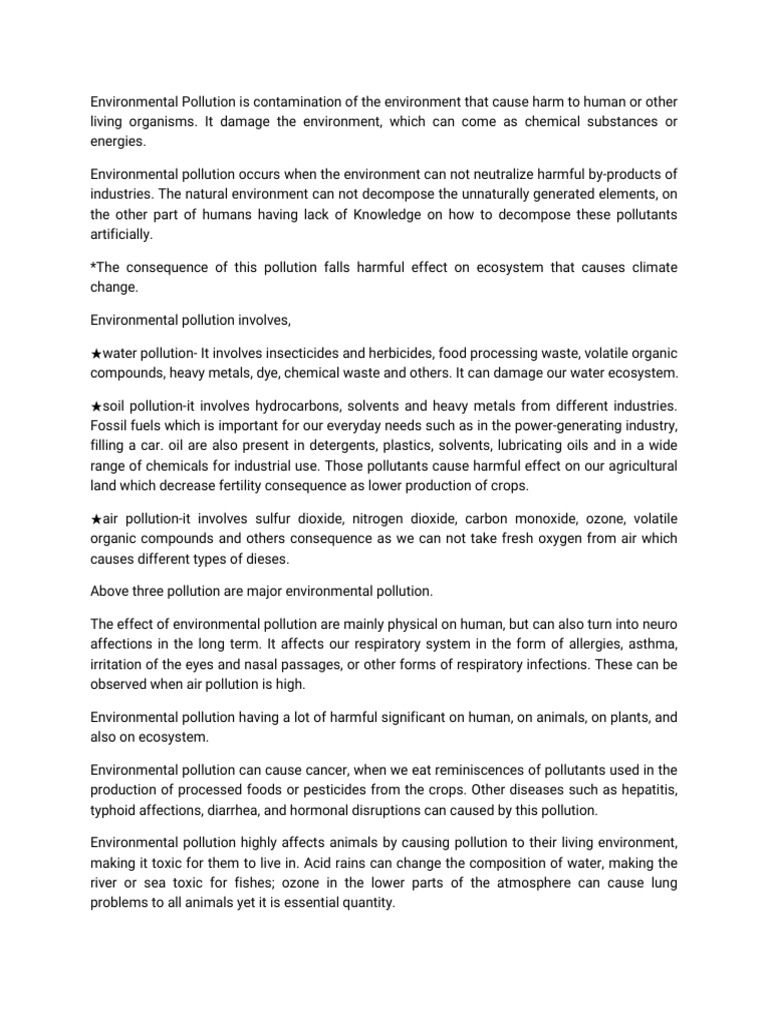 Environmental P-WPS Office | PDF