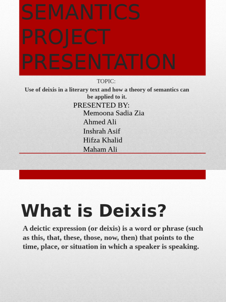 Semantics Project Assignment-1 | PDF