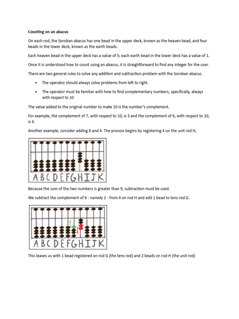 Soroban Abacus Counting Guide | PDF | Language Arts & Discipline