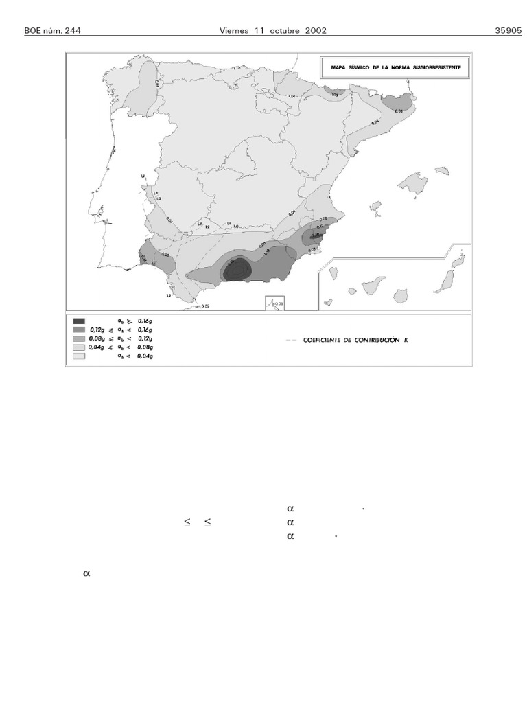 Spain Seismic Hazard Map Overview | PDF