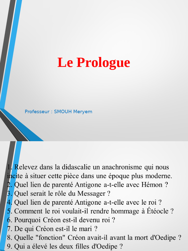 Antigone Prologue | PDF