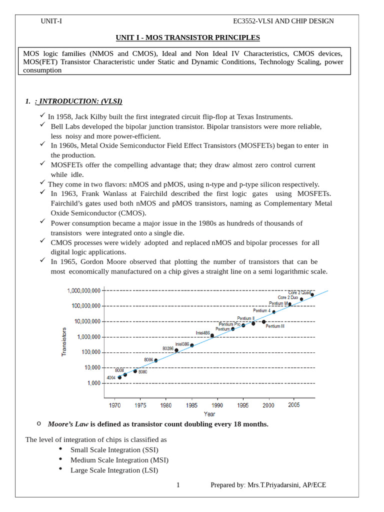 EC3552-VLSI and CHIP DESIGN-1681447842-Vlsi and Chip Design Notes | PDF