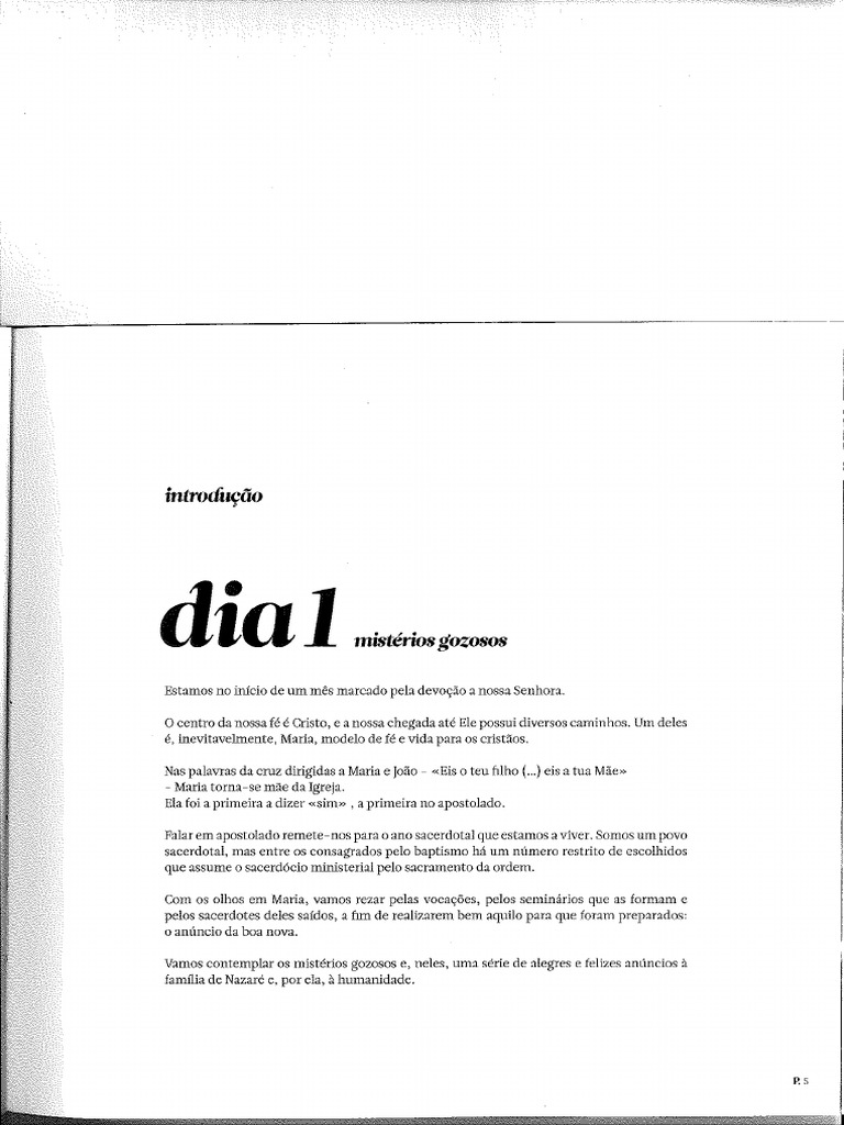 Trinta e Um Dias Com Maria | PDF