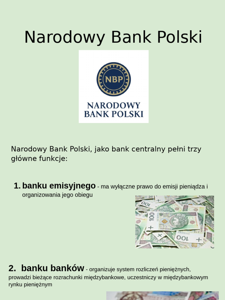 Narodowy Bank Polski | PDF