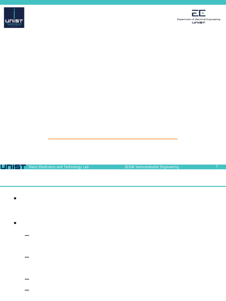 EE304_Lecture6&7_Ch4_SemiconEqui_2022 | PDF