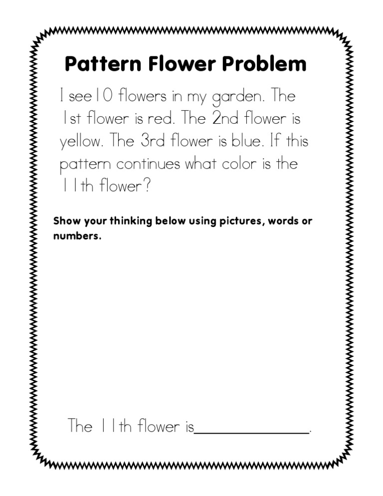 Flower Pattern Problem | PDF