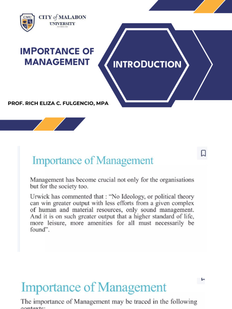 WEEK2 MANAGERIAL SCIENCE Part II | PDF