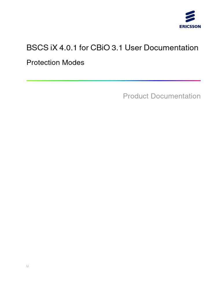 Bscs Ix 4.0.1 For Cbio 3.1 User Documentation: Protection Modes | PDF