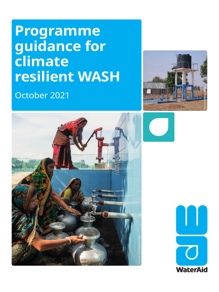 Programme Guidance For Climate Resilient Water Sanitation And Hygiene Pdf
