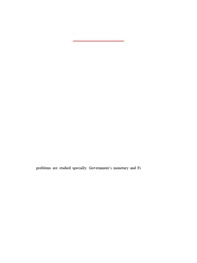 Scope of Macroeconomics | PDF