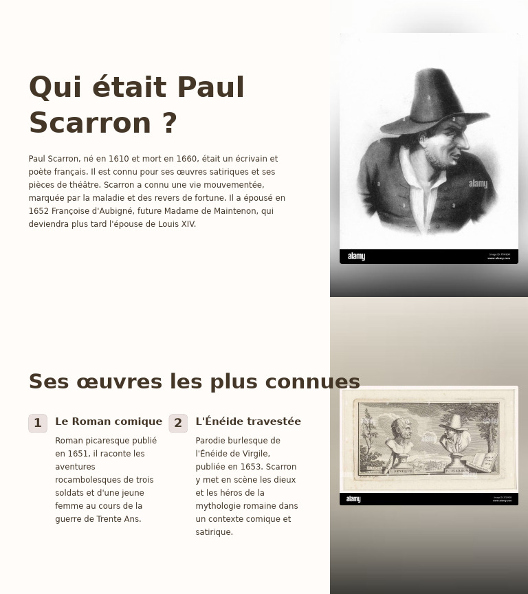 Expose Paul Scarron | PDF