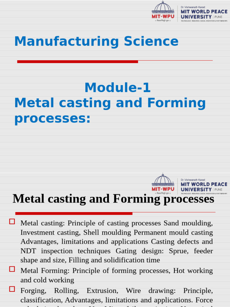 Module-1_Casting | PDF