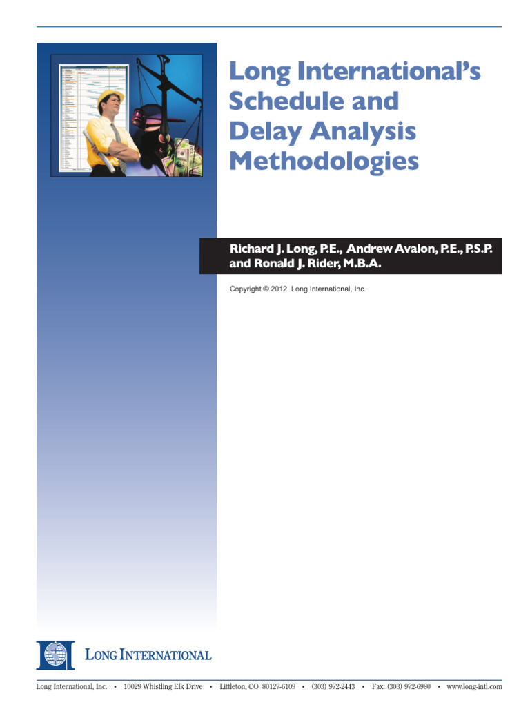 LongInternational1 Schedule Delay Analysis Methodologies2 | PDF
