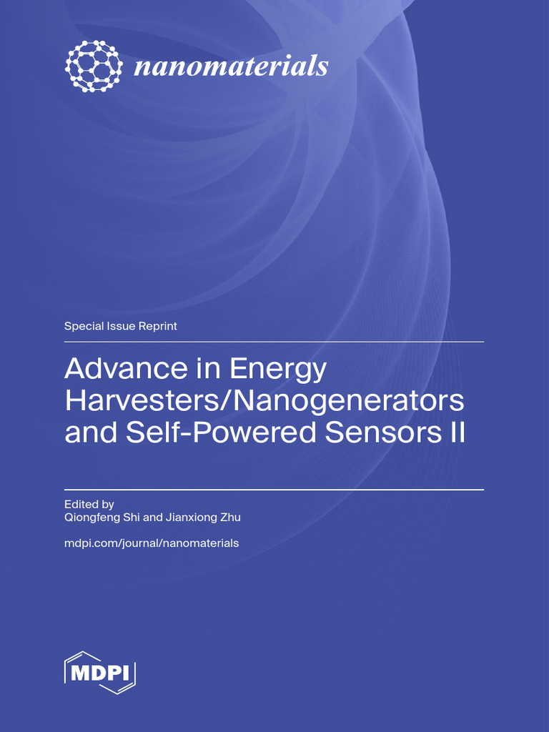 Advance in Energy Harvesters Nanogenerators and Self-Powered Sensors II | PDF