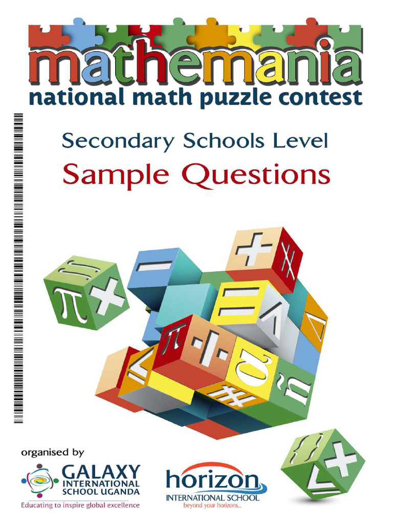 Secondary Sample Questions. | PDF