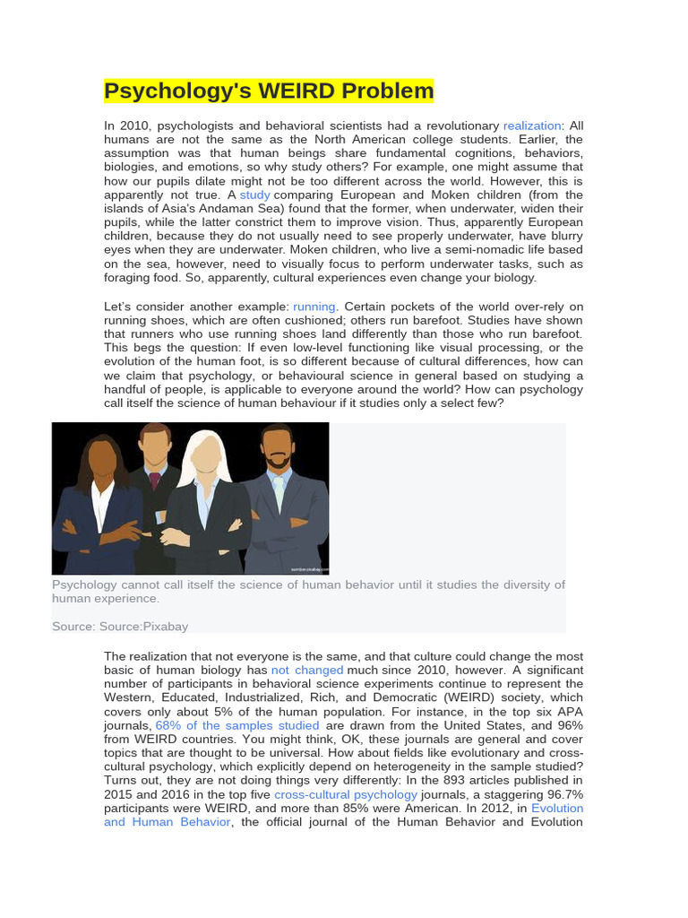 Weird Psychology ARTICLE | PDF