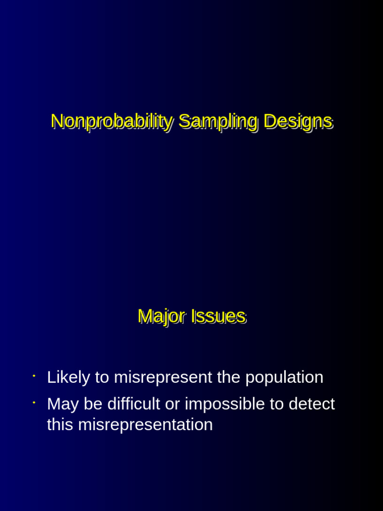 Nonprobability Sampling | PDF | Sampling (Statistics) | Self-Improvement