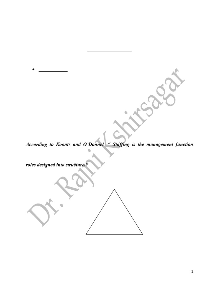 Chapter 4- Staffing | PDF