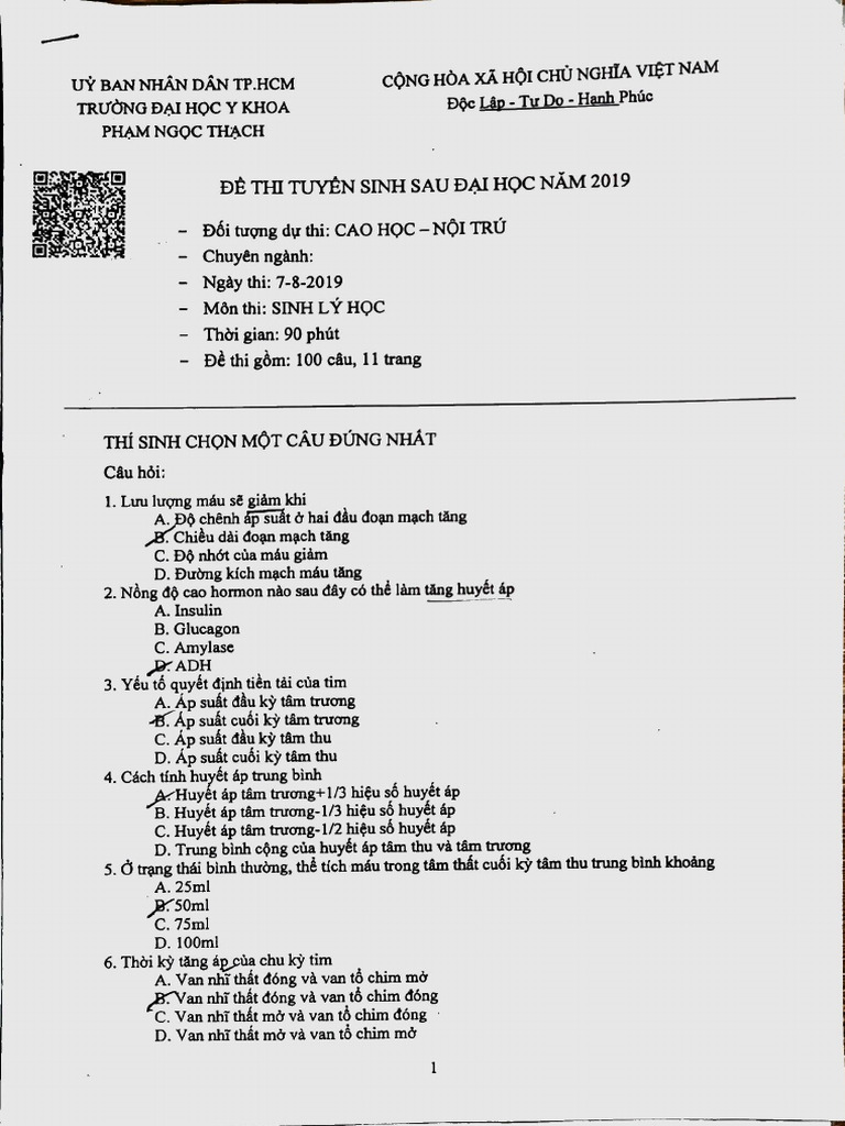 Sl-Cao Hoc-2019 | PDF