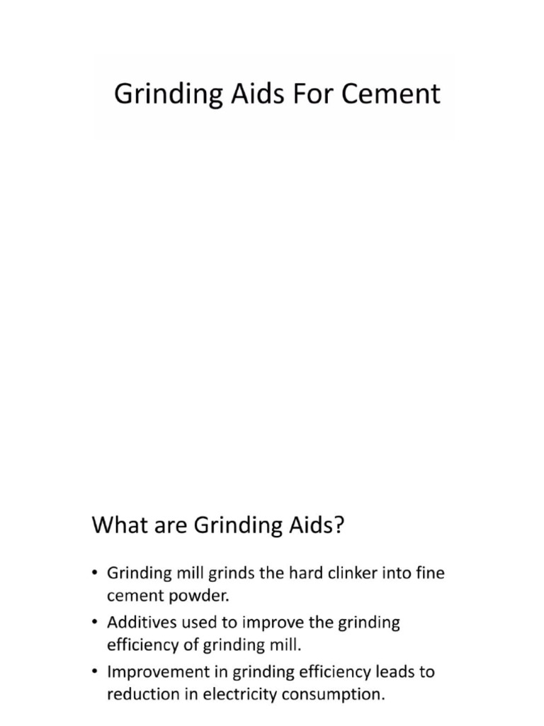 Grinding Aid Brief | PDF