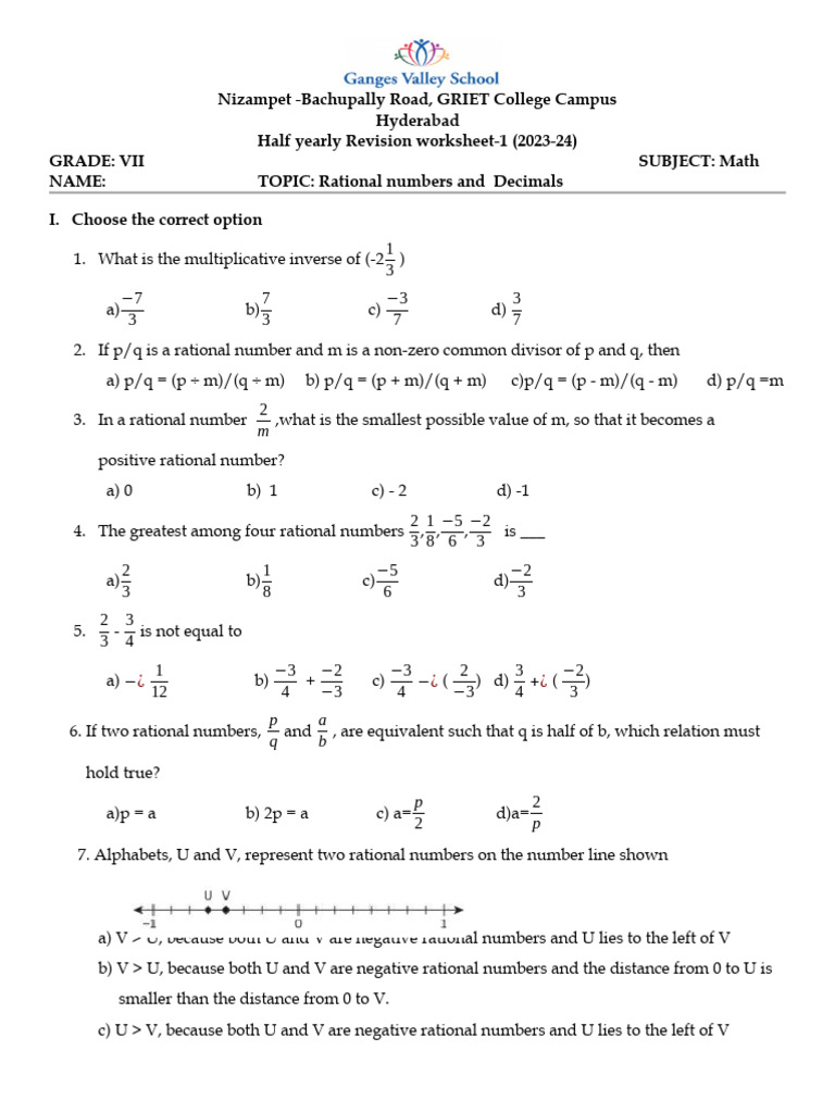 Gr7-Math-worksheets | PDF