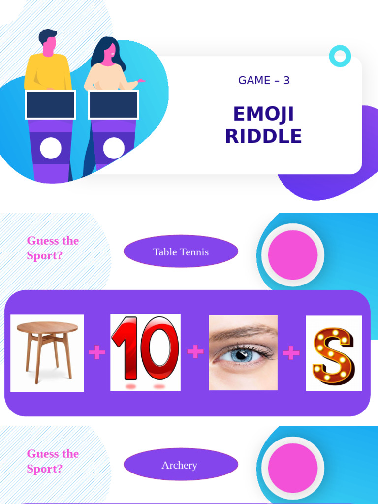 Round 3 Emoji Riddle | PDF