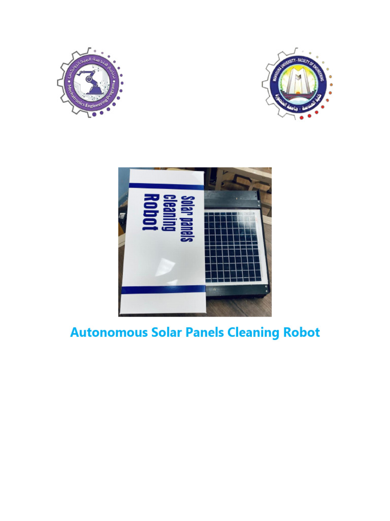 Autonomous Solar Panels Cleaning Robot | PDF