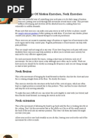 Occipital Neuralgia Exercise Plan | PDF